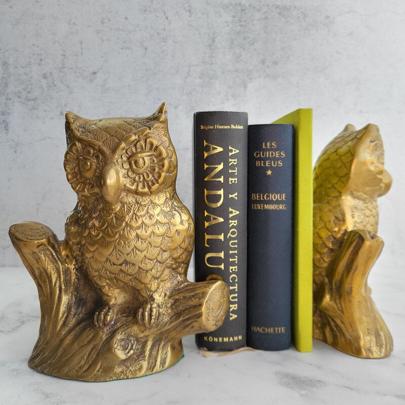 Brass Bookends - Etsy