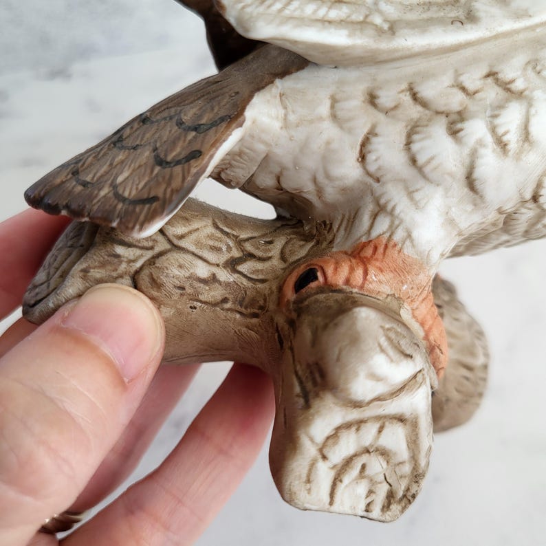 Vintage HOMCO Ceramic Brown Barn Owl Figurine, Retro Owl Decor ...