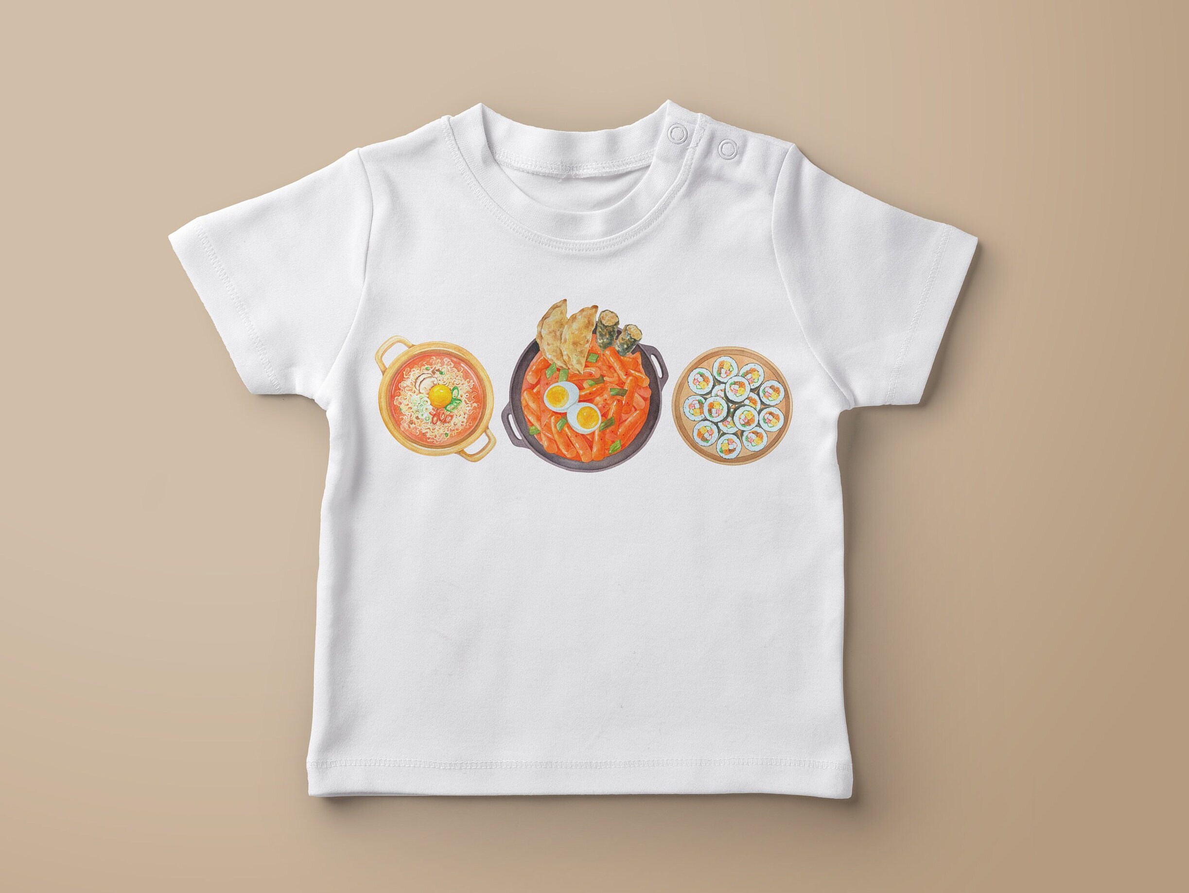 Tteokbokki, Ramen, Gimbap, Korean Food Illustration,korean Popular ...