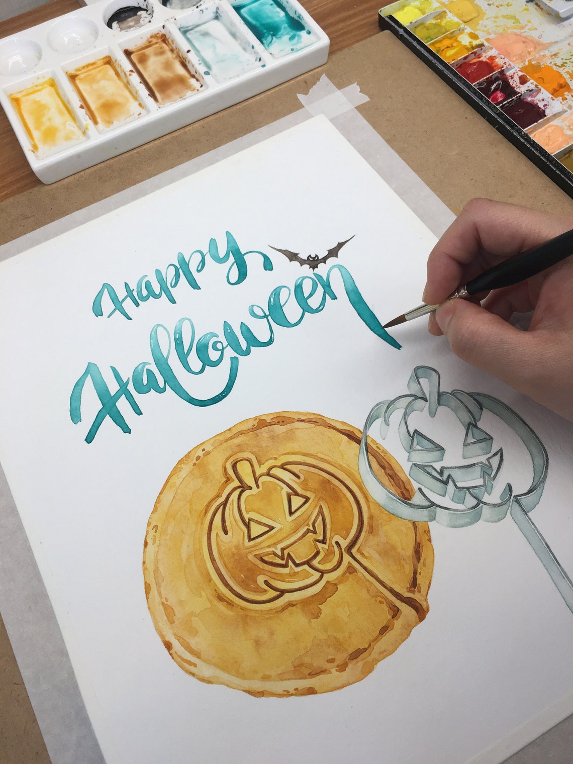 Halloween Art Print, Printable Halloween Wall Art, Halloween Decor ...