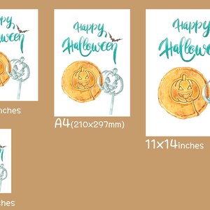 Halloween Art Print, Printable Halloween Wall Art, Halloween Decor ...