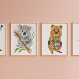 Pirntable Digital File Fox Koala Quokka Penguin - Etsy