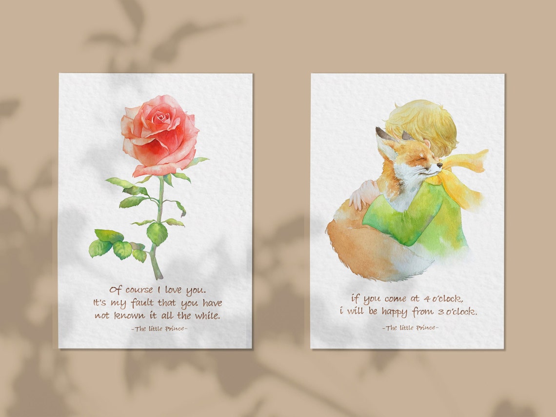 The Little Prince Print , the Little Prince Wall Art , Le Petit Prince ...