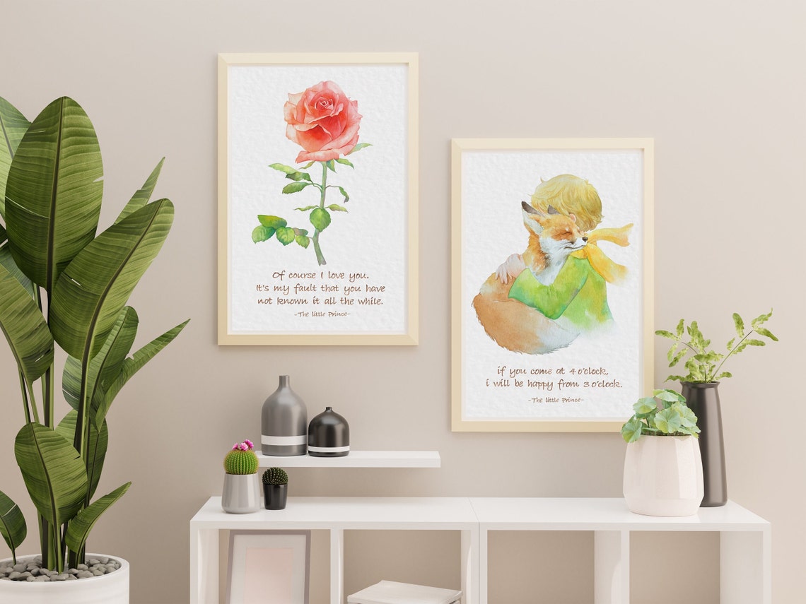 The Little Prince Print , the Little Prince Wall Art , Le Petit Prince ...