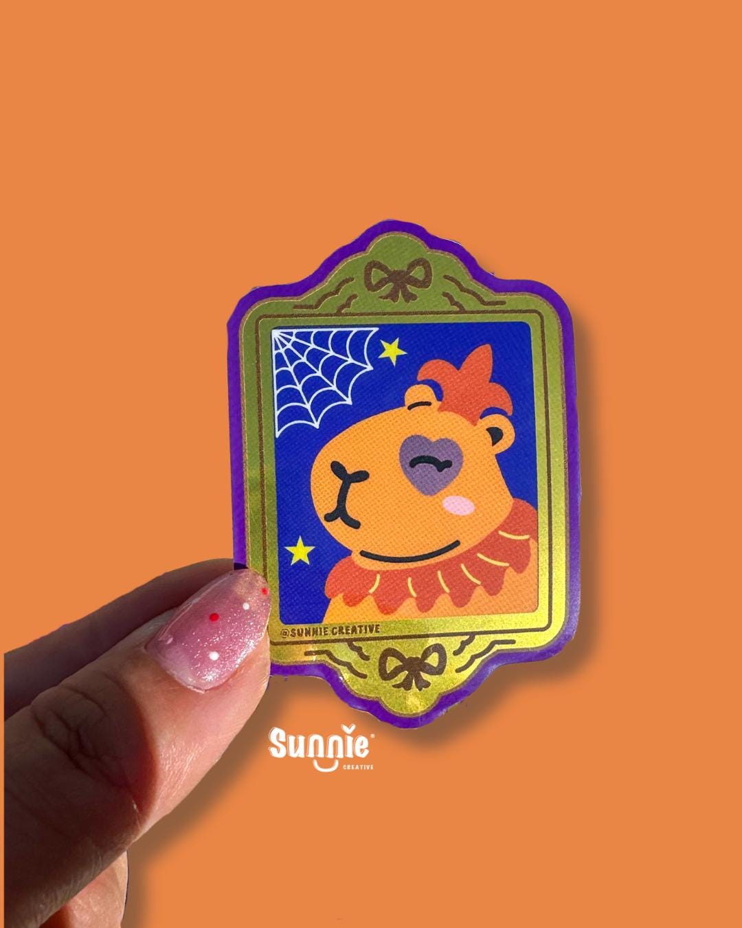 Jester Capybara Sticker: Halloween Art, Waterproof Vinyl - Etsy