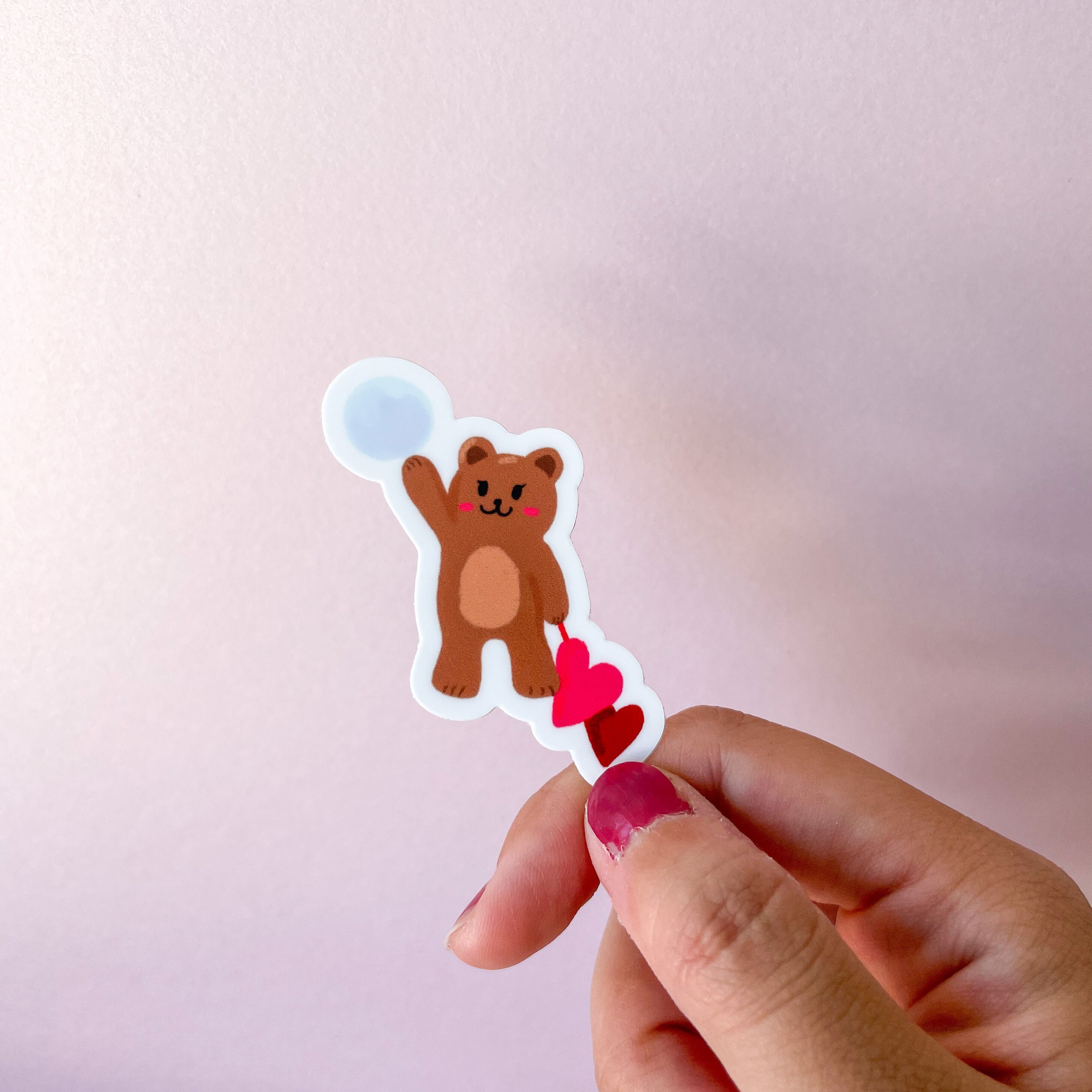 Paper Love Bear StickerDigital ArtStickersIllustrationHome ...