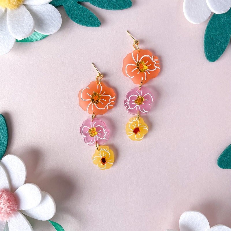 Spring Earrings - Etsy