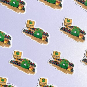 Froggy Strawberry Farm Sticker//digital Art//frog Stickers ...