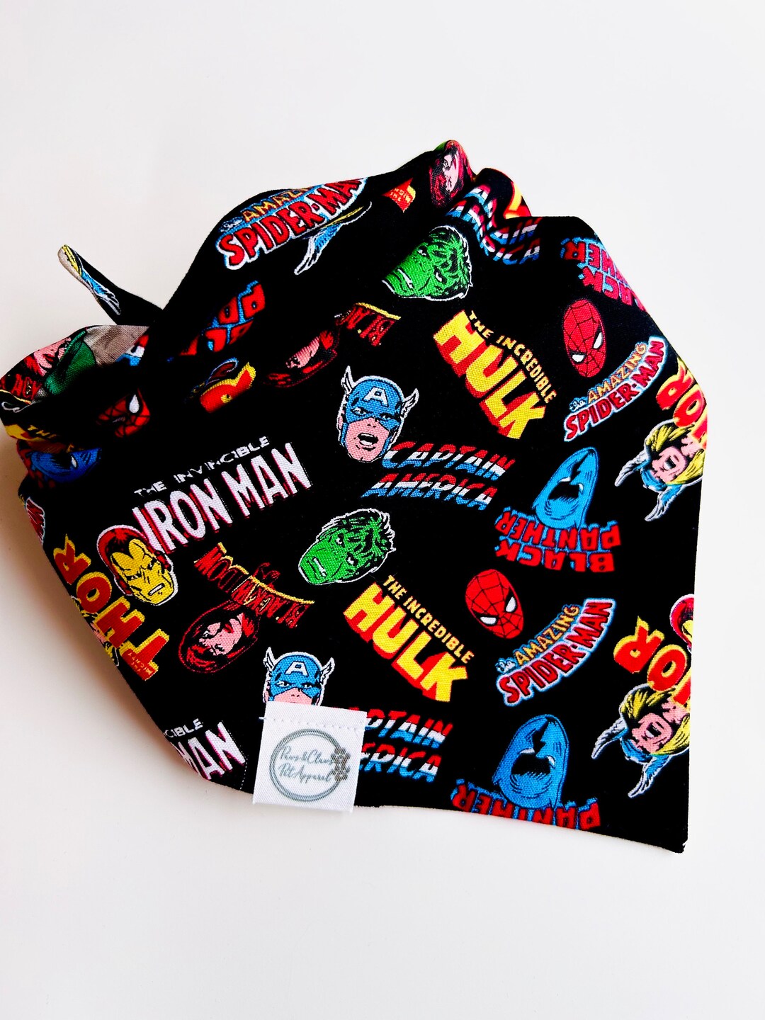 Superhero Comic Dog Bandana: Handmade Cotton Pet Bandana - Etsy