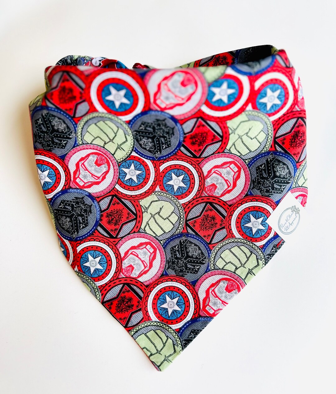 Marvel Comics Dog Bandana/custom Made Bandana/curved Neck/bandana/snap ...