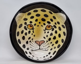 Cheetah Pottery Bowl - Etsy