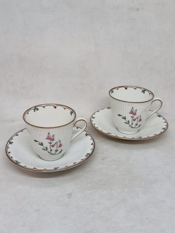 Vintage Rorstrand Porcelain linnea Teacups Saucers - Etsy