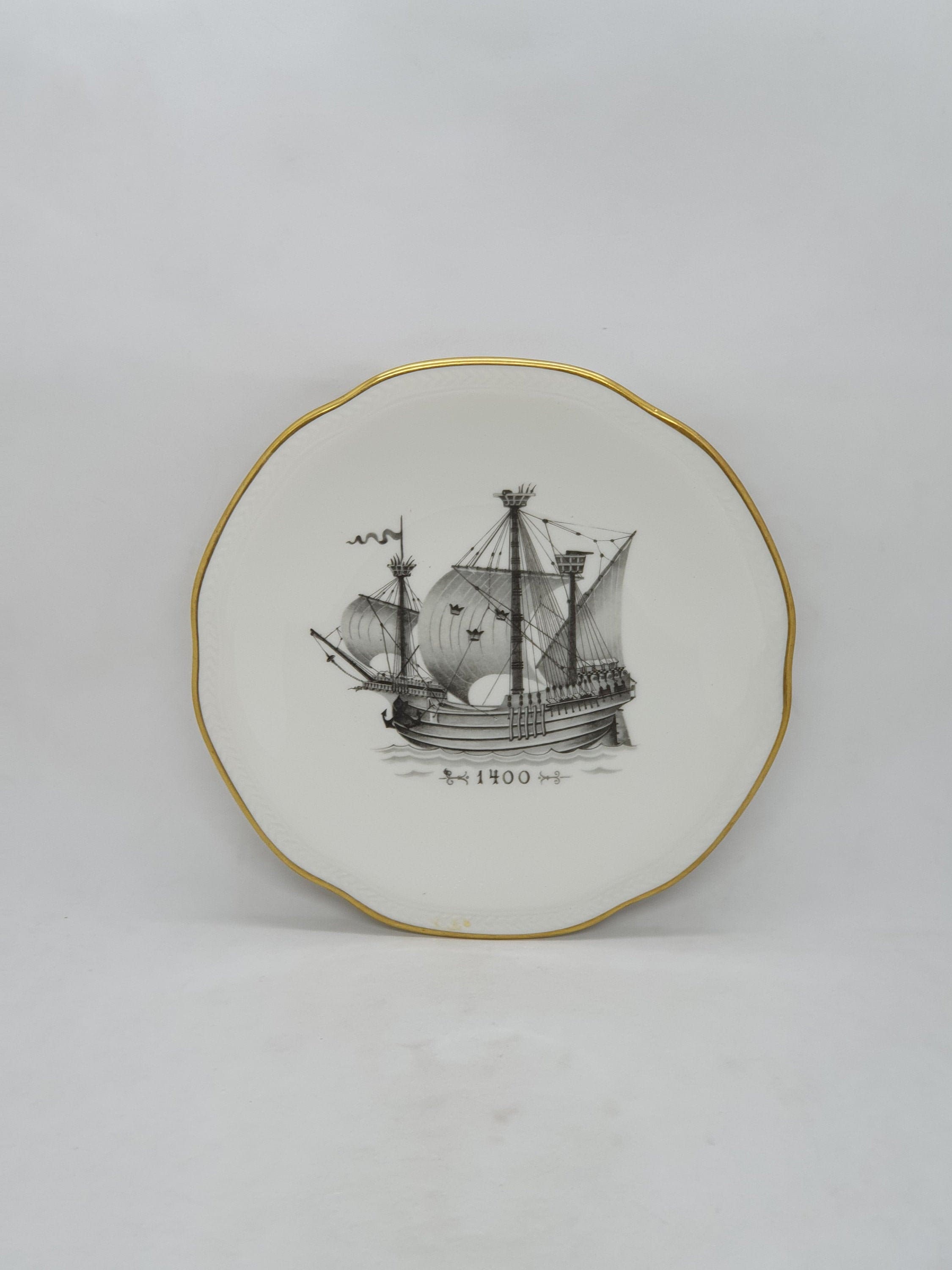 Vintage Rorstrand Sweden Ship Plate No. 1400 | Kungsholmsservisen | - Etsy
