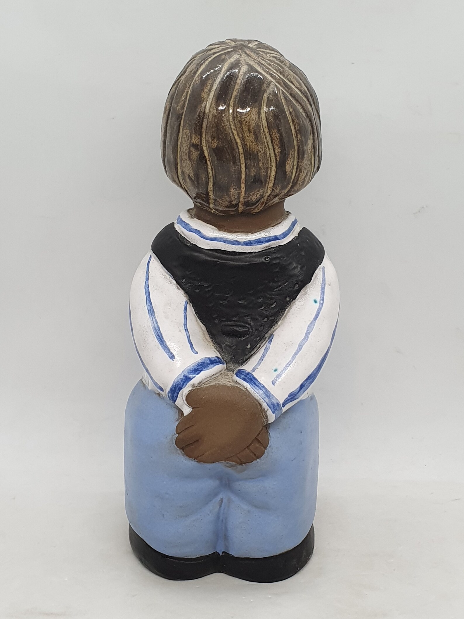 Elbogen Sweden pottery boy figurine Signed elbogen Sweden | Etsy