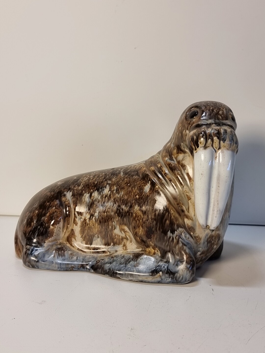 RARE Gudmundur Einarsson Icelandic Art Pottery Ceramic Walrus Sculpture ...