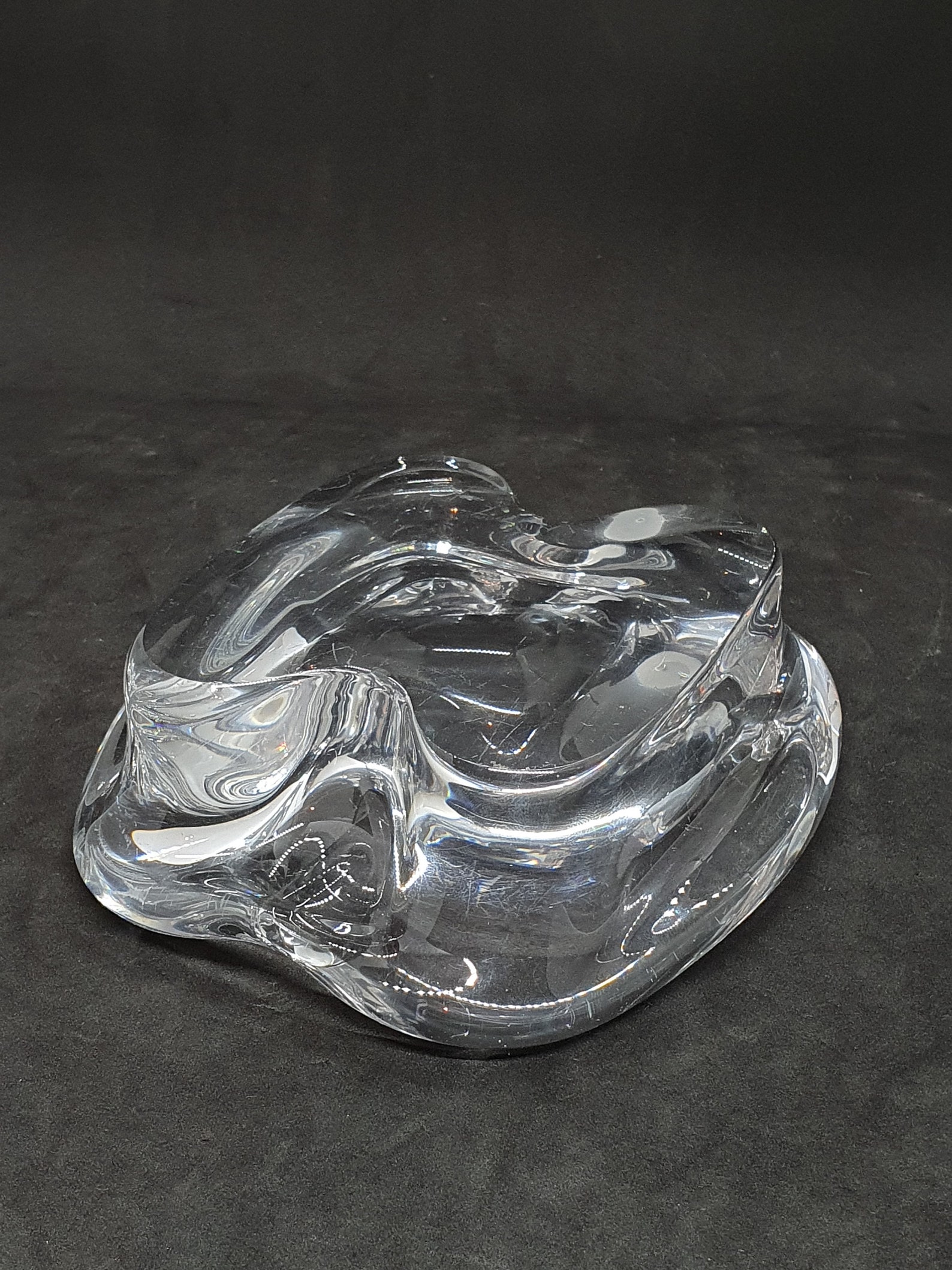 Orrefors Crystal Glass Ashtray | Made in Sweden 1960 | Scandinavian ...