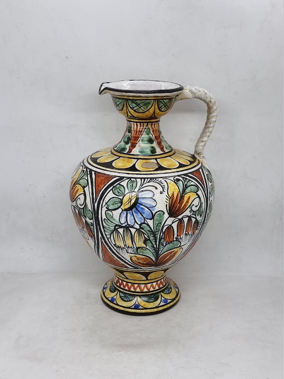 Vintage W.H. Handarbeit Keramik Vase/pitcher Made in Germany | Etsy