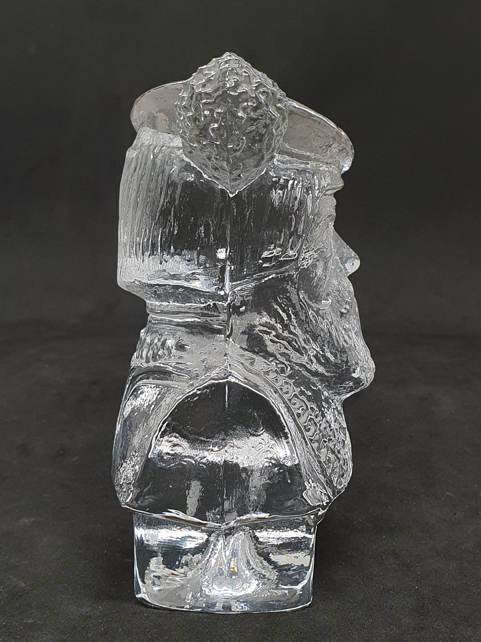 Vintage Pukeberg Glass Bust of King Gustav Vasa Design Uno - Etsy