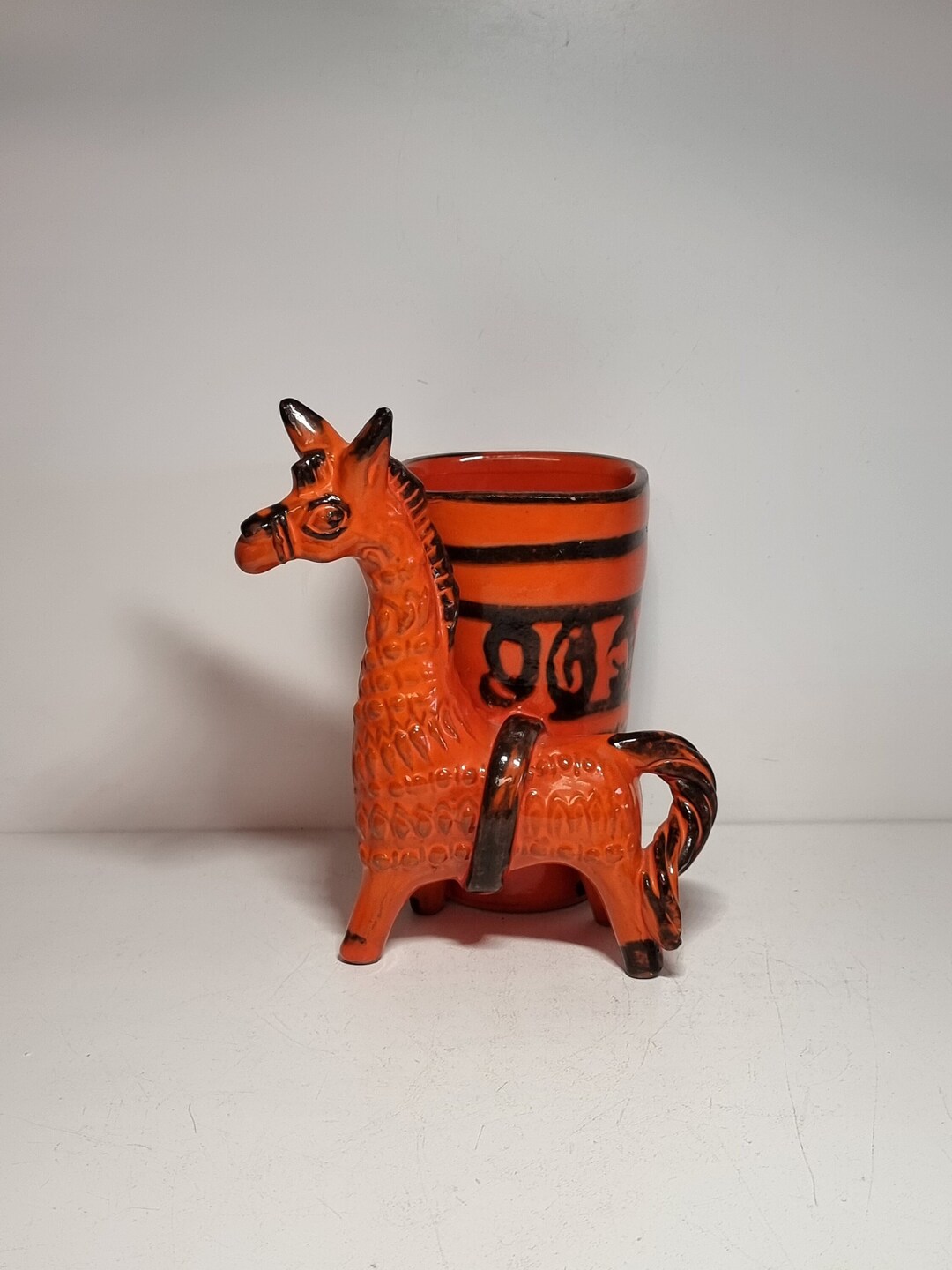 Vintage Ceramic Donkey Figurine/vase | Made in Italy | - Etsy