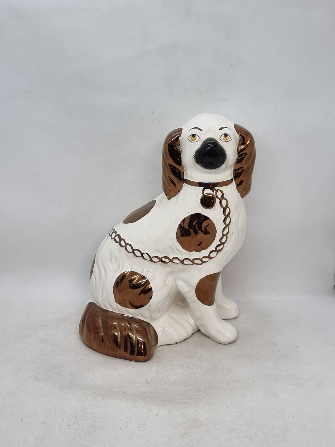 Antique Victorian Staffordshire Dog Figurine | Made in England | - Etsy
