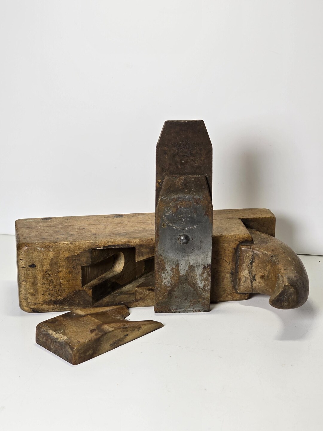 Vintage Erik Anton Berg Plane Iron Blade With Handmade Wood – Classic Swedish Craftsmanship - Etsy