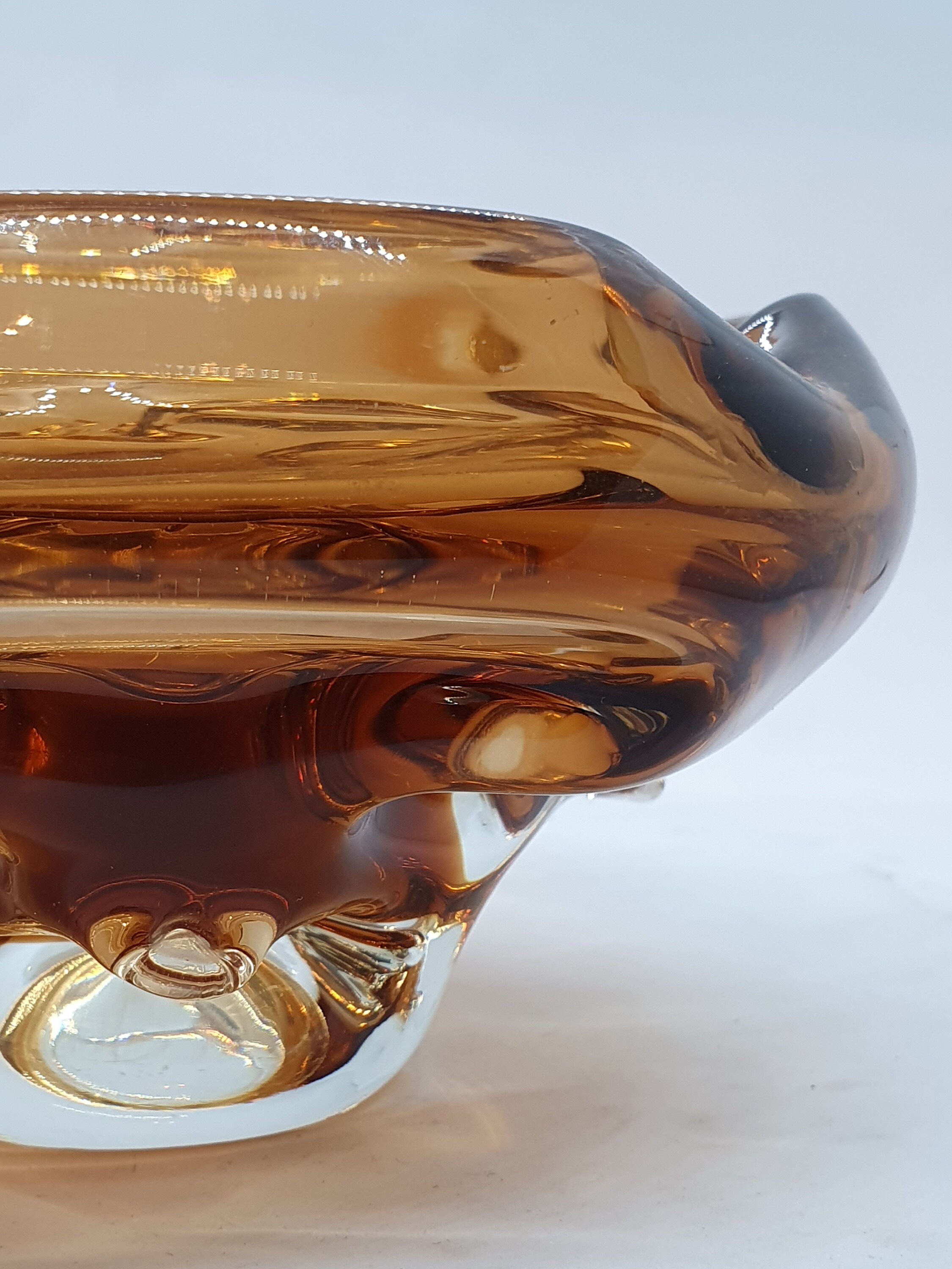 Jan Beranek Skrdlovice Glass Bowl Czech Art Glass Bowl - Etsy