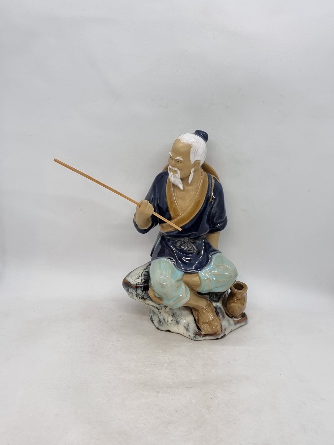 Vintage Chinese Mudman Shiwan Figurine - Etsy