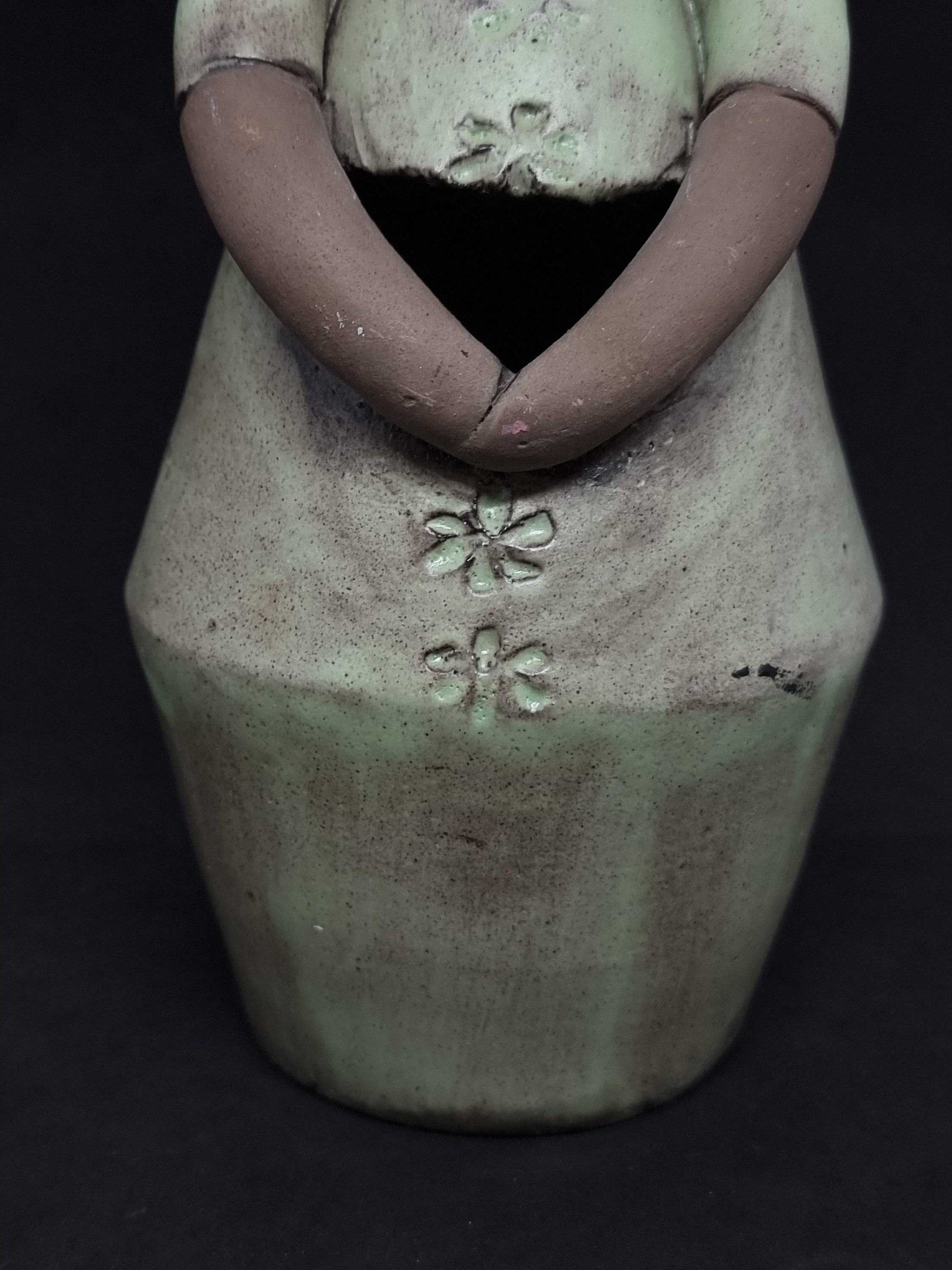 Vintage Elbogen Keramik Sweden Pottery Girl Figurine - Etsy