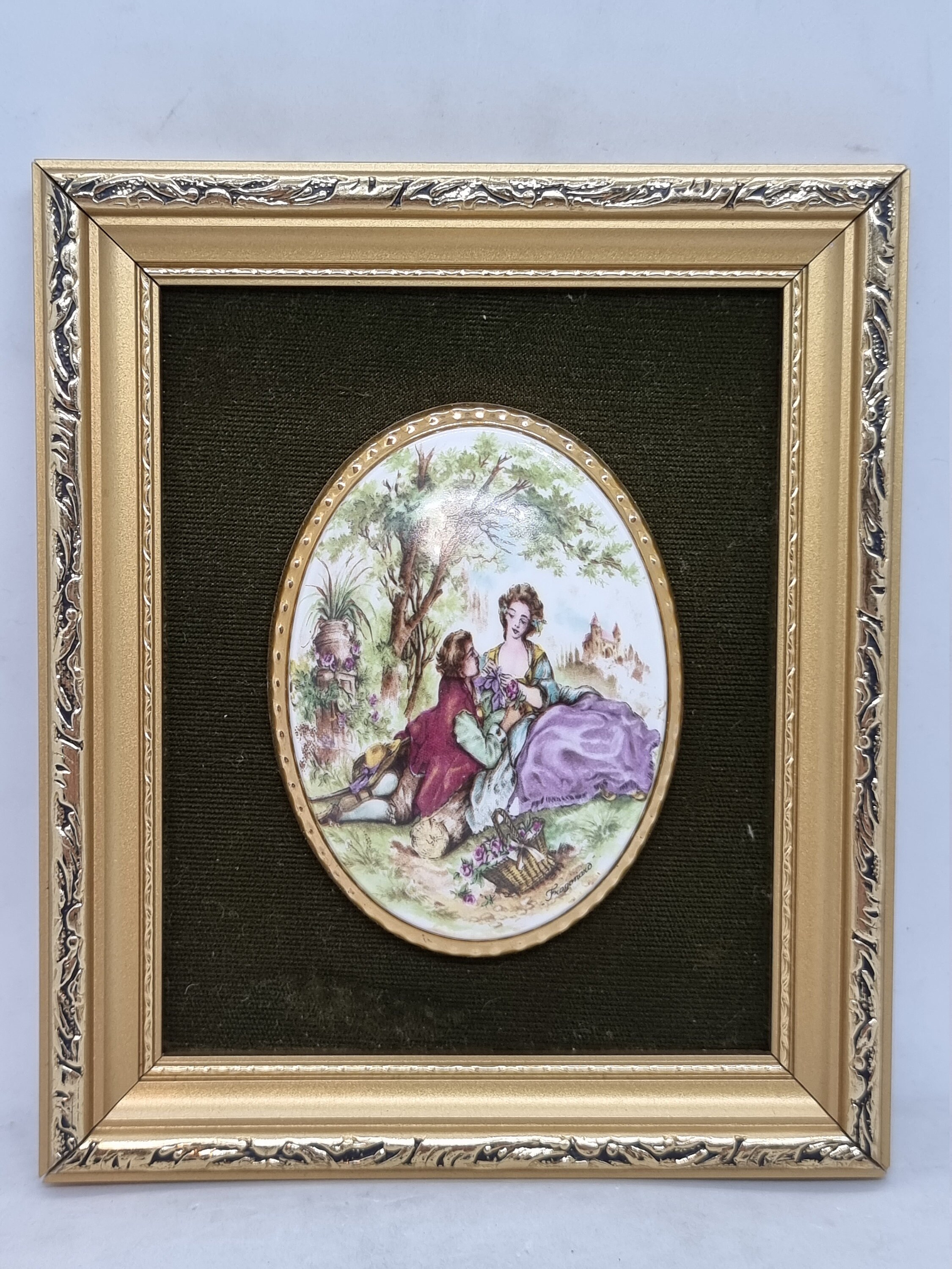 Countess Framed Fine Bone China Wall Hanging/picture | Etsy