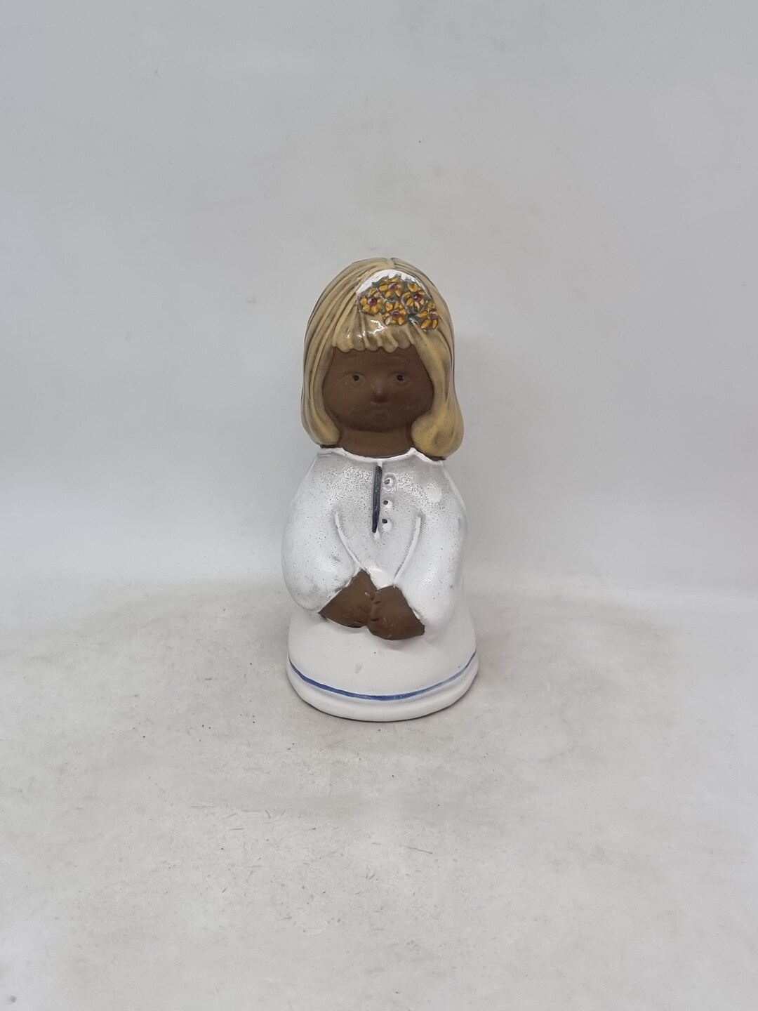 Vintae Elbogen Sweden Pottery Girl Figurine | Sweden Keramik | - Etsy