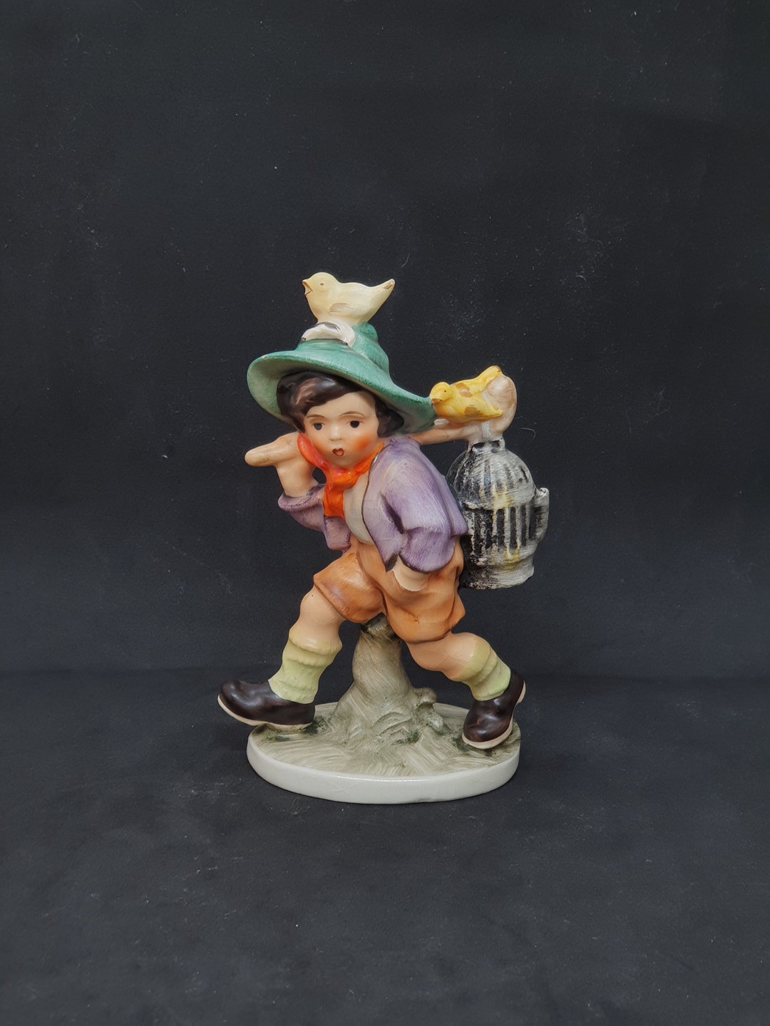 Vintage Hand-painted Friedel Bavaria Western Germany Boy Figurine | - Etsy