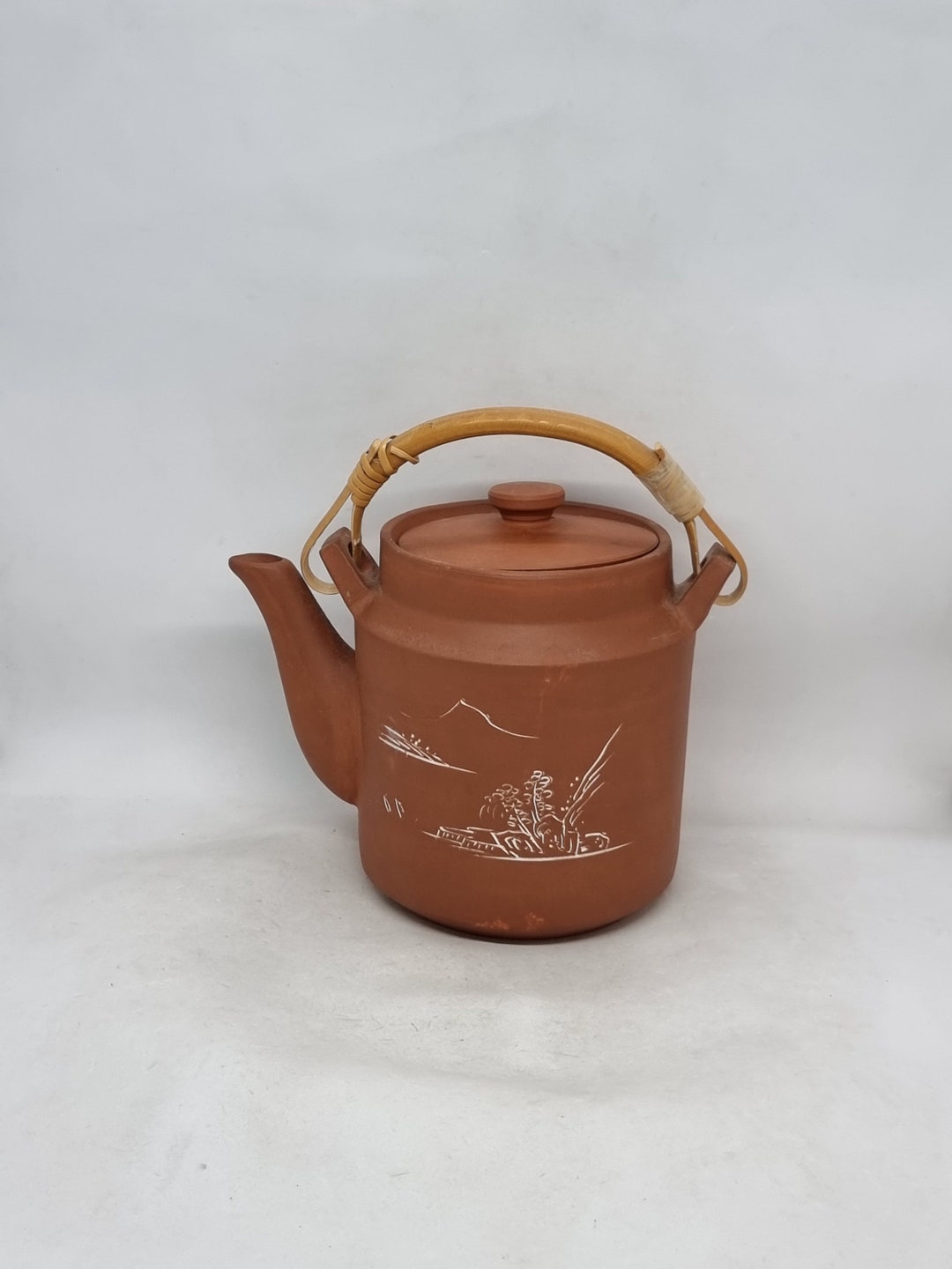 Vintage Terracotta Teapot | Made in China | - Etsy