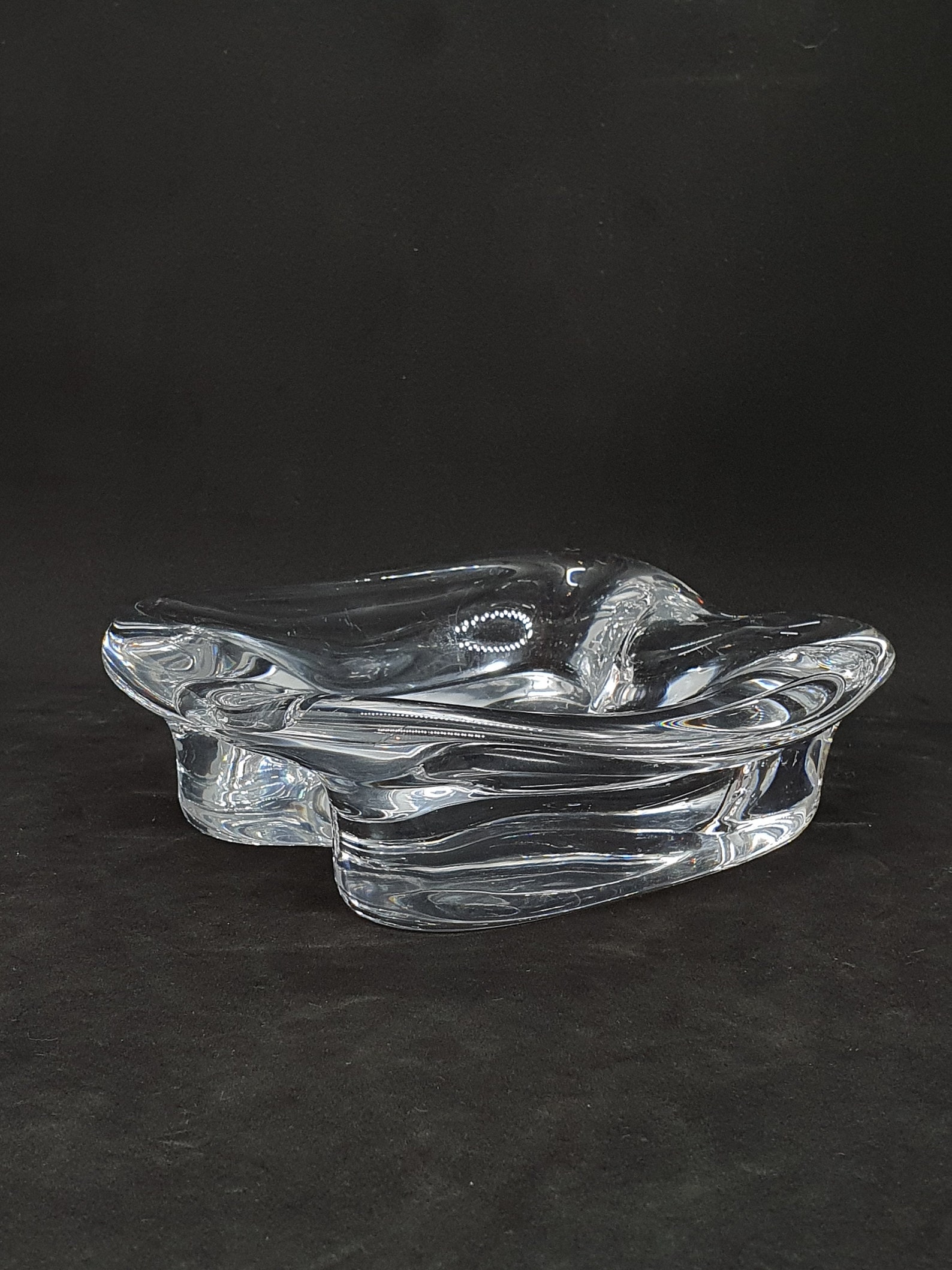 Orrefors Crystal Glass Ashtray | Made in Sweden 1960 | Scandinavian ...