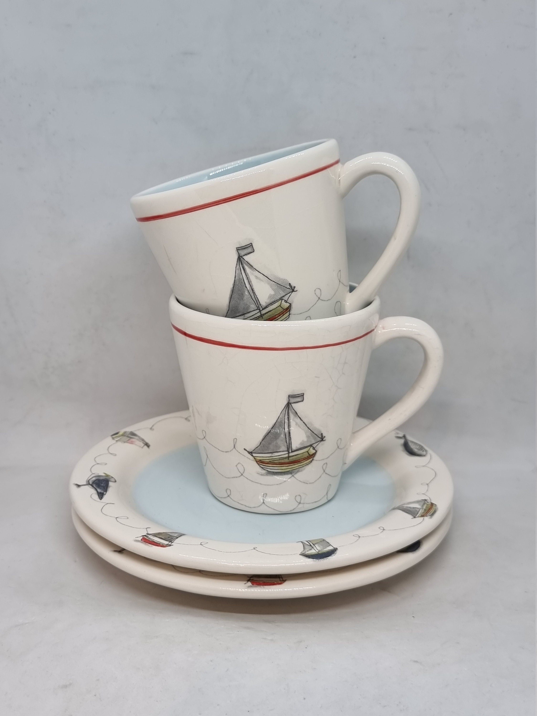 2x gisela Graham Cups and Saucers Made in - Etsy
