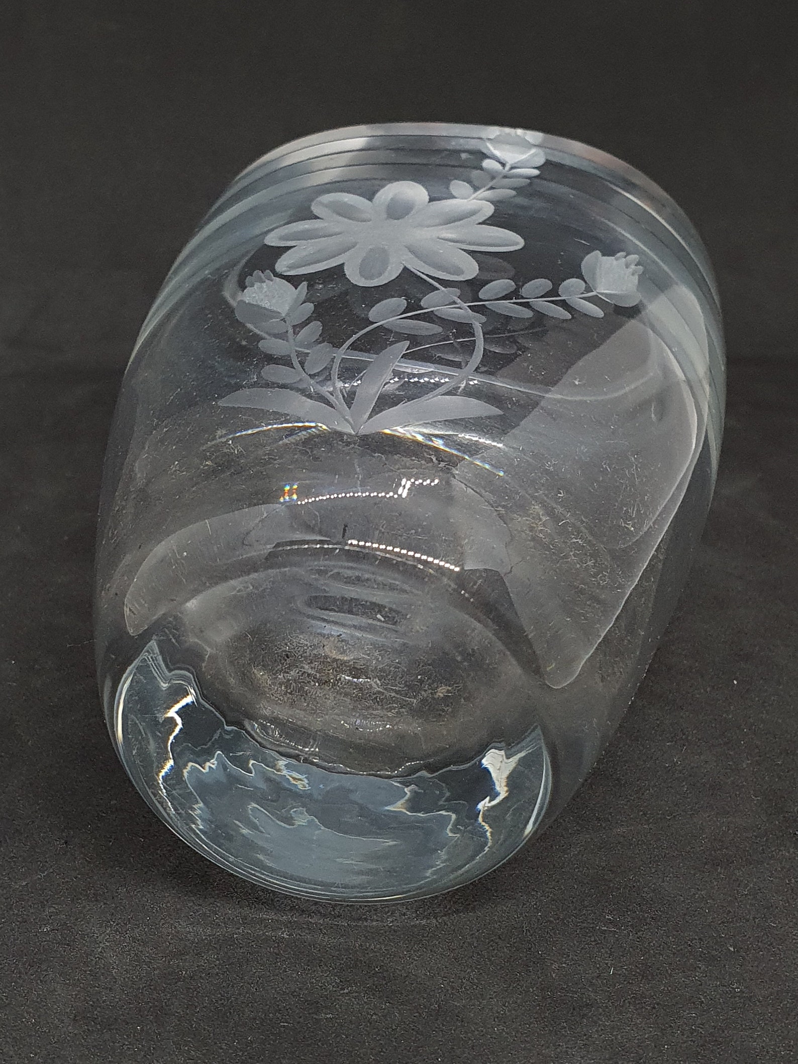 Orrefors Crystal Glass Vase Made in Sweden 1960 - Etsy