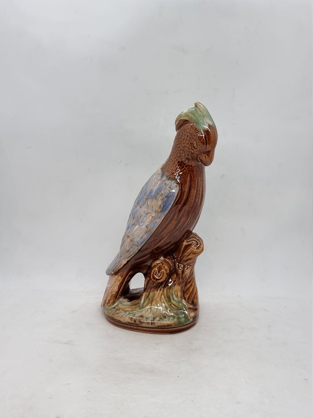 Vintage Ceramic Parrot Figurine | Unknown Author | - Etsy