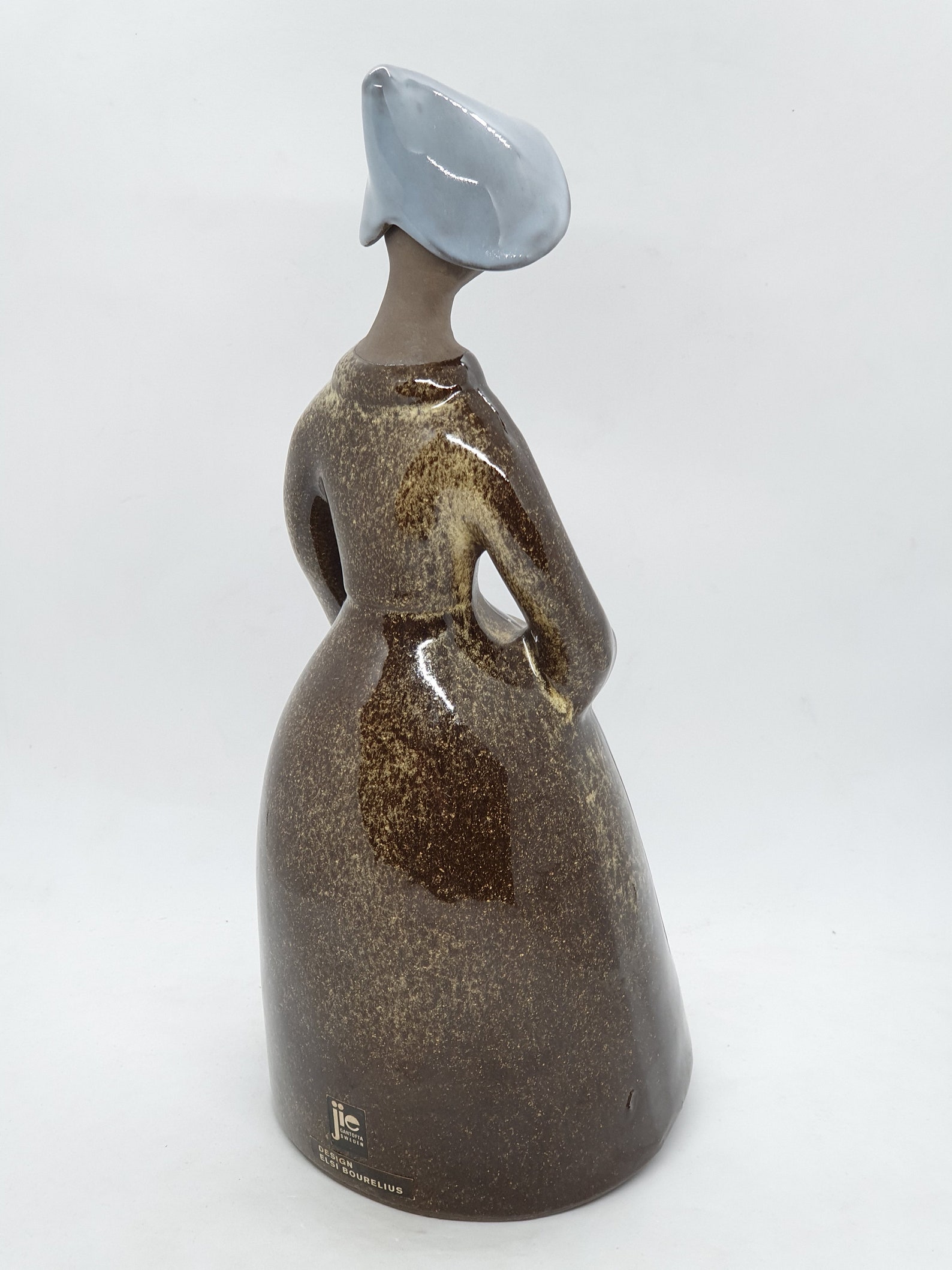 Large Vintage Swedish Ceramic Girl Figurine by Elsi Bourelius - Etsy