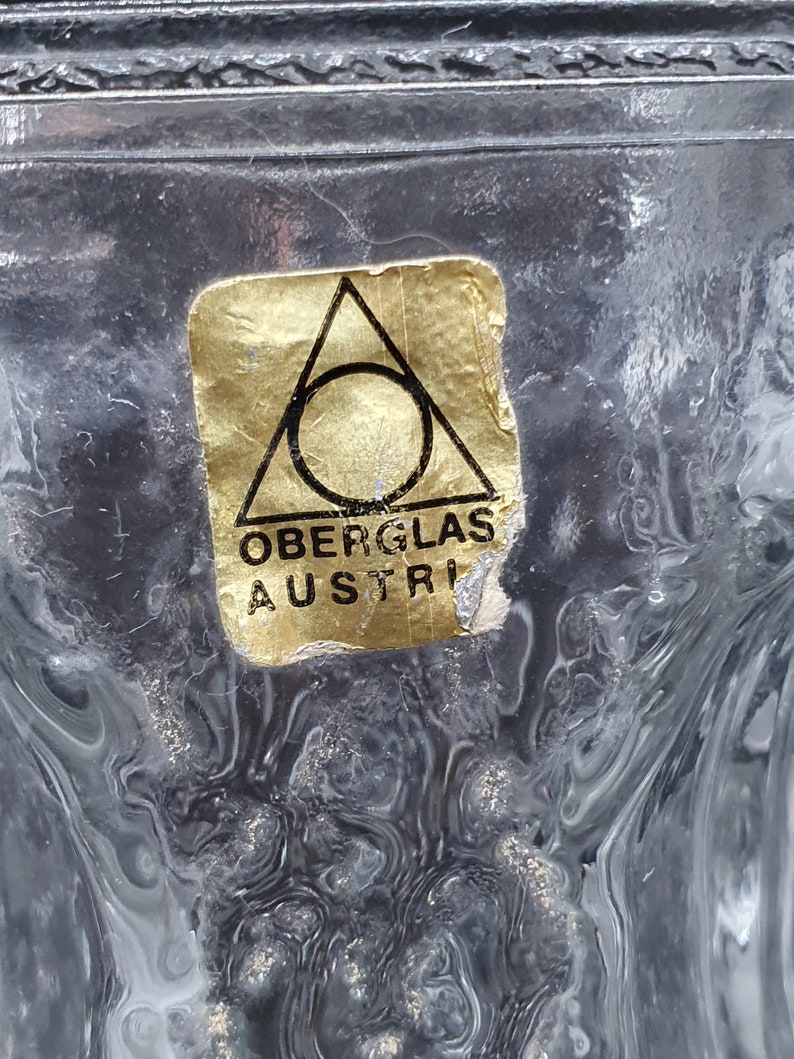 Vintage Oberglas Austria Art Glass Vase | Etsy