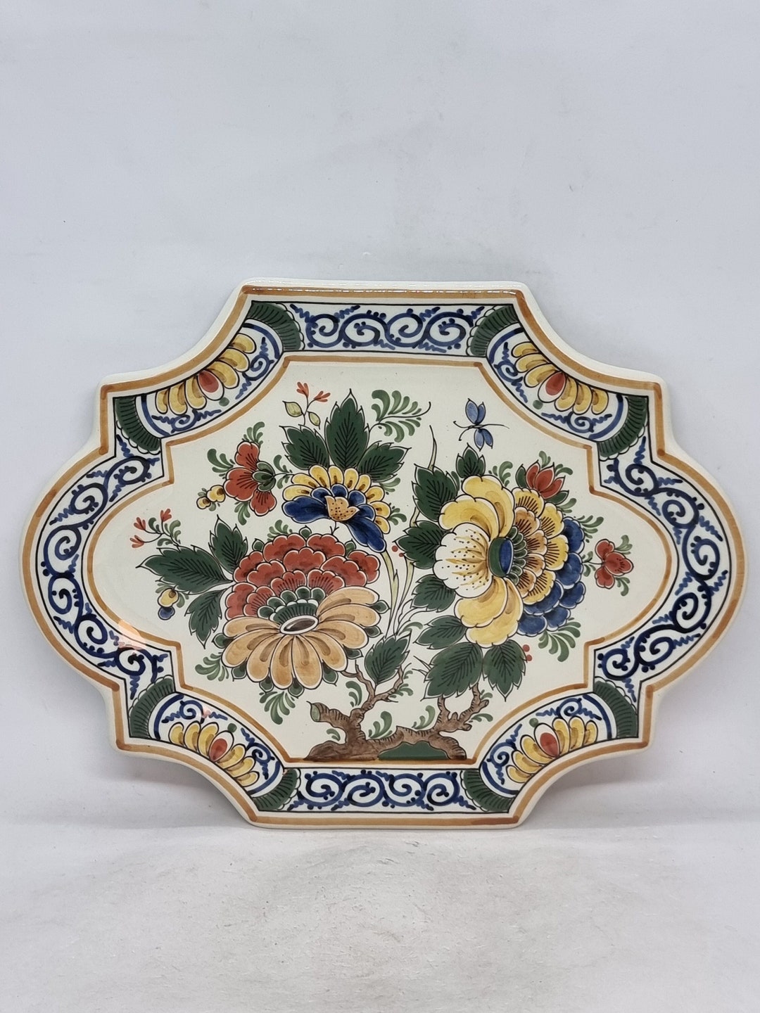 Vintage Delfts Polychrome Wall Plate / Plaque | Made by Royal Delft in ...
