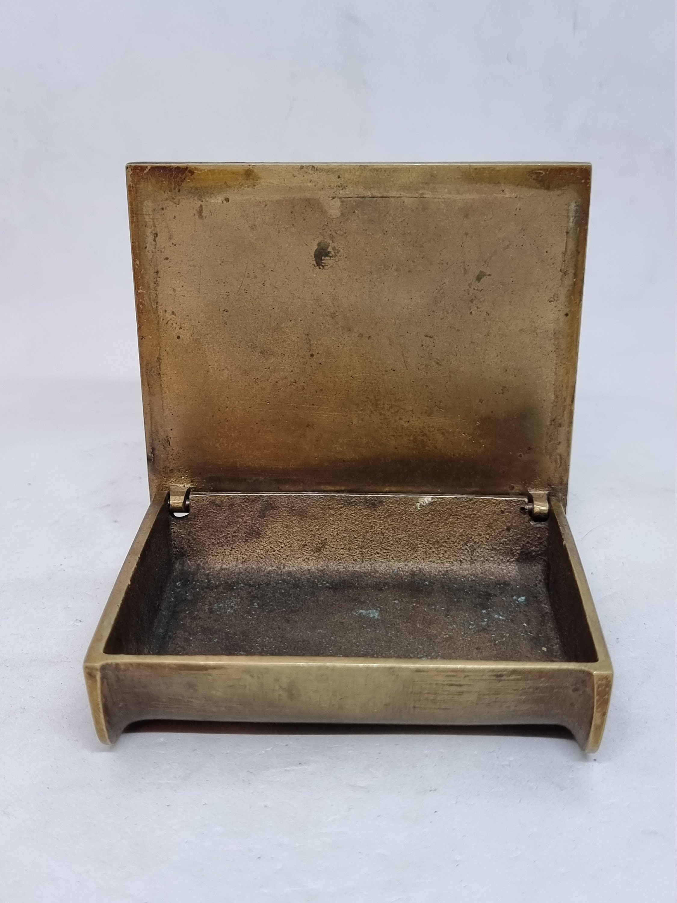 Vintage Brass Cigarette Box Made in Germany - Etsy
