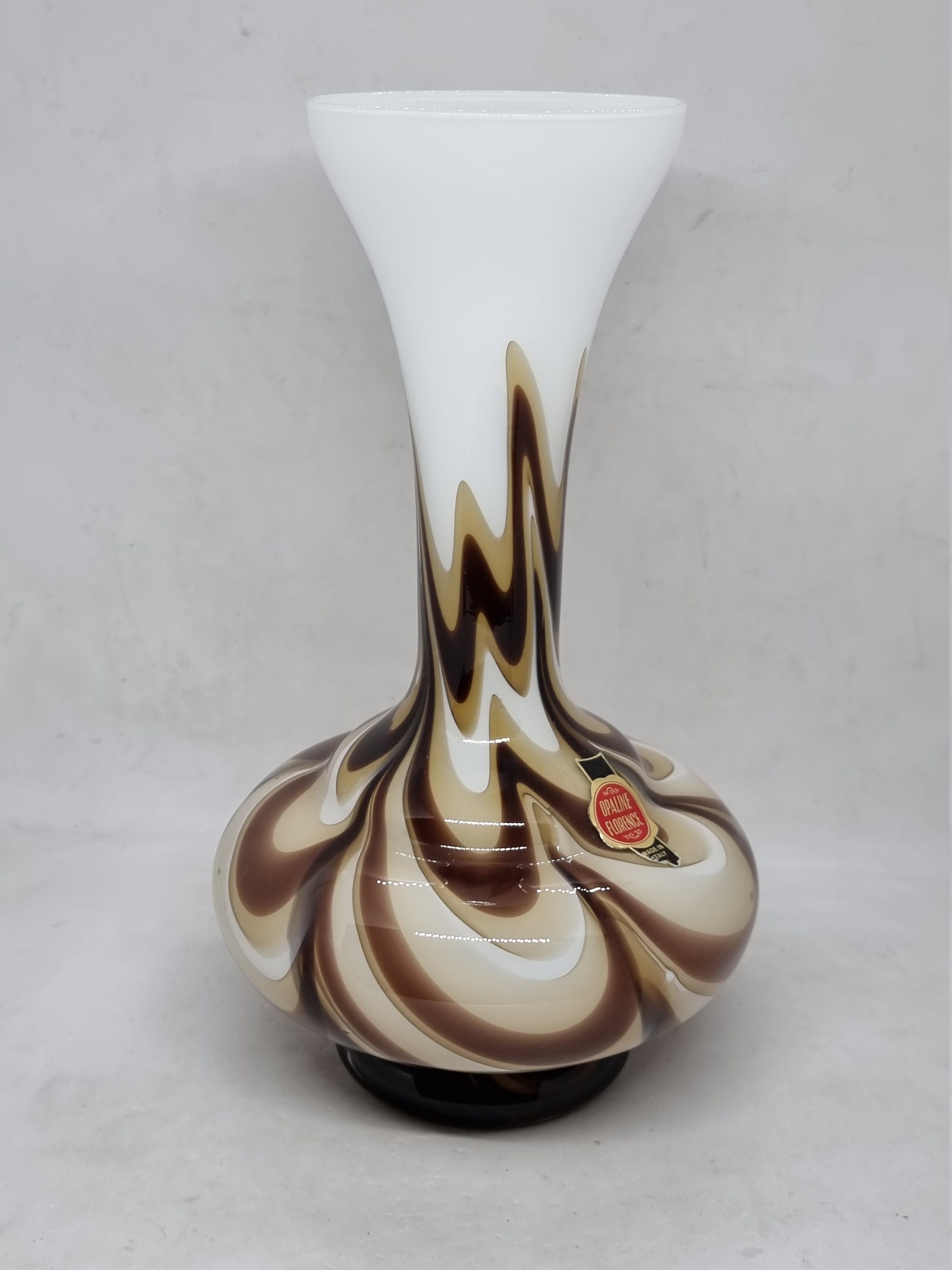 Vintage POP ART Handblown Vase Made in Italy by Opaline - Etsy