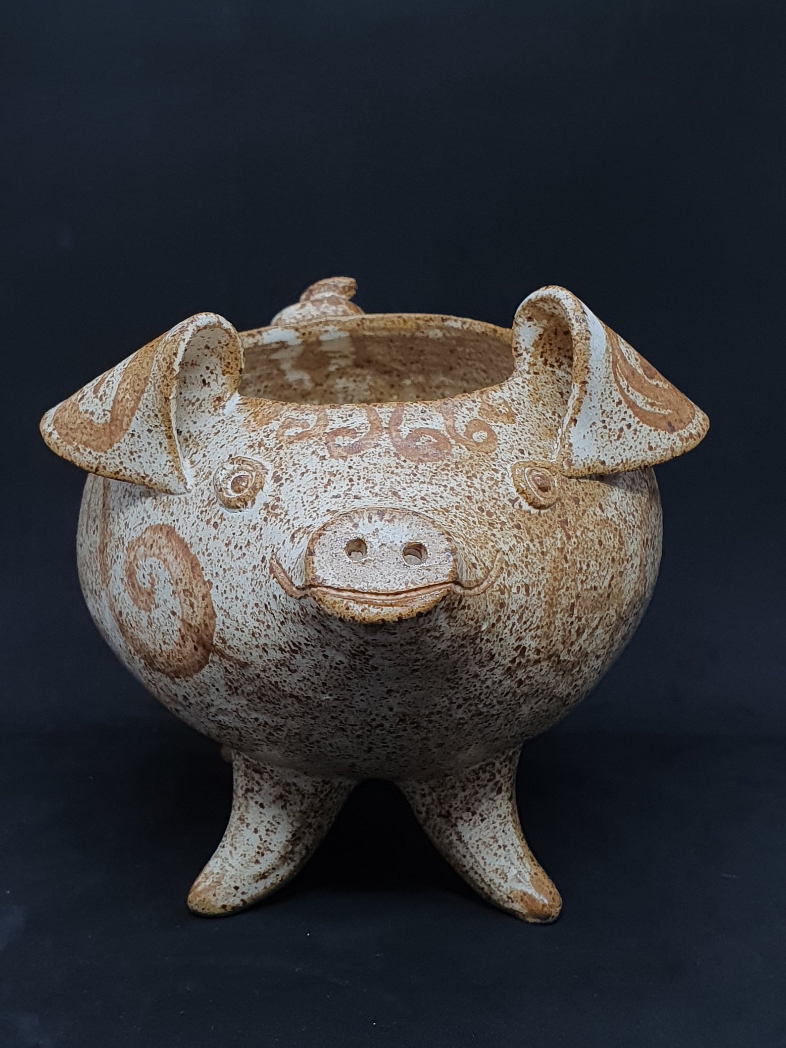 Vintage Ceramic Pig Figurine Made in Scandinavia - Etsy