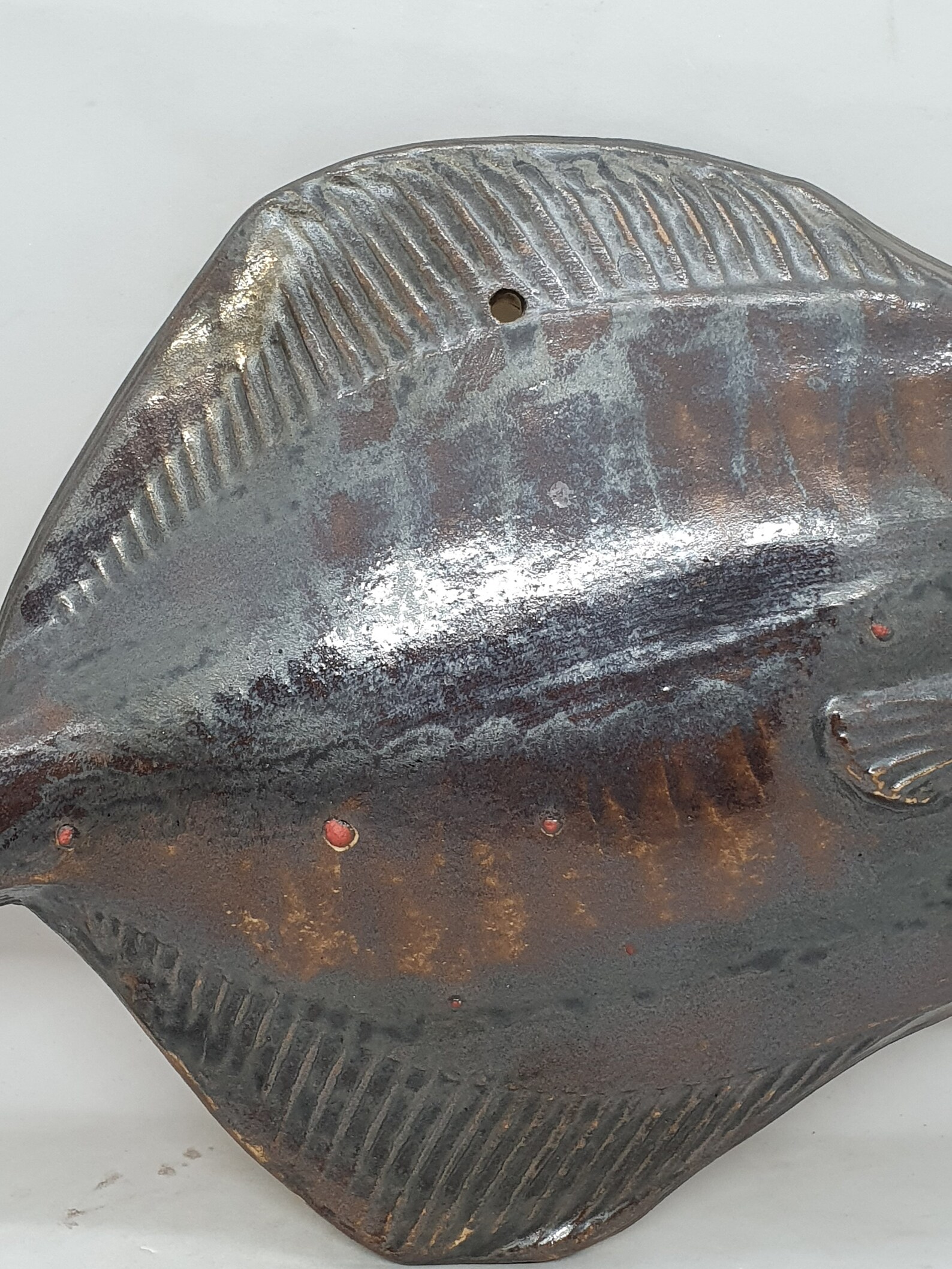 Vintage Ceramic Wall Plaque fish Made by Rose - Etsy