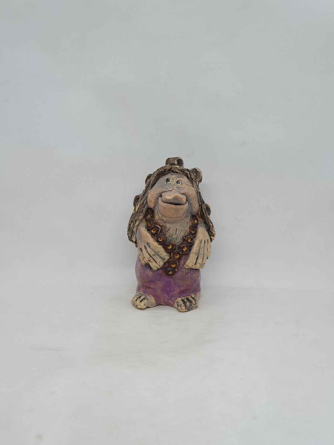 Vintage Scandinavian Pottery Figurine - Troll | Scandinavian Ceramic ...