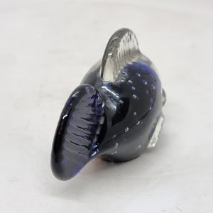 Vintage Blue Glass Fish | Made in Sweden | - Etsy