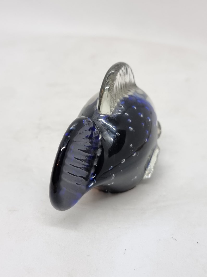 Vintage Blue Glass Fish | Made in Sweden | - Etsy