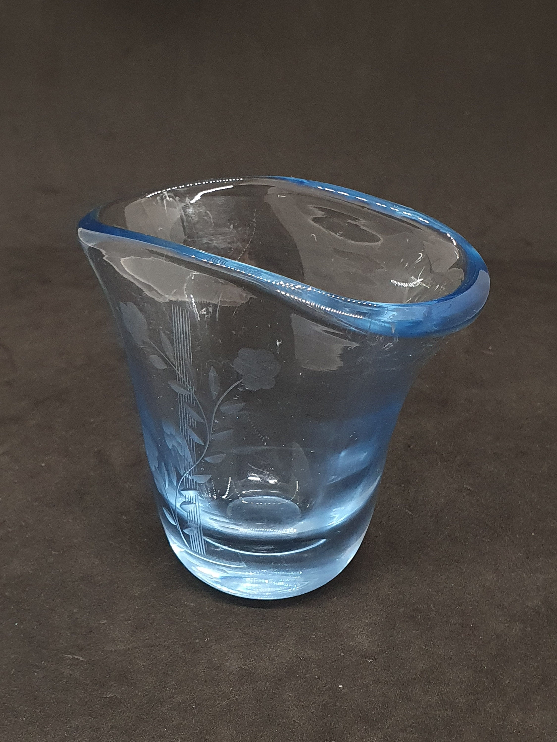 Orrefors Crystal Glass Carved Vase Made in Sweden 1960 - Etsy
