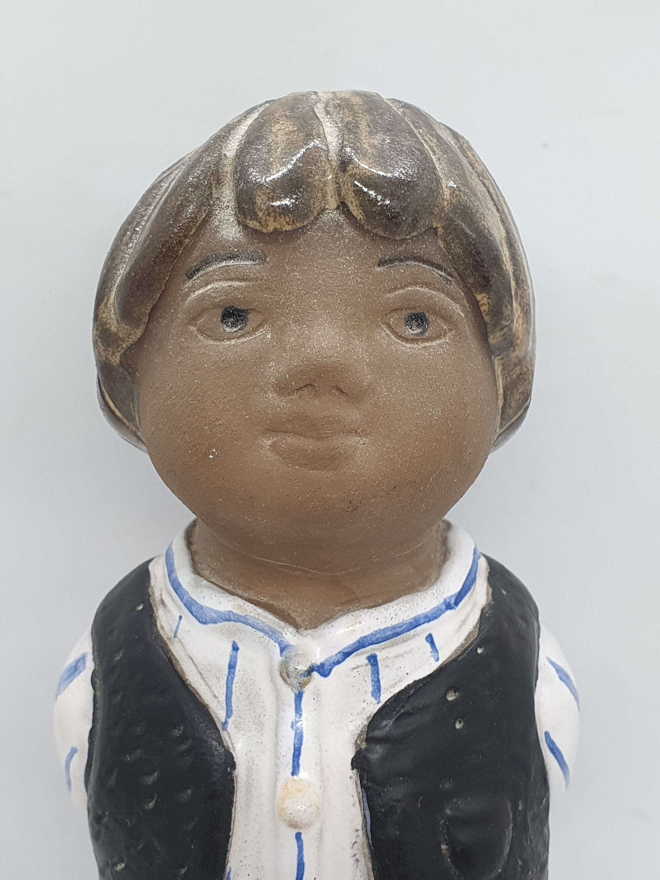 Elbogen Sweden pottery boy figurine Signed elbogen Sweden | Etsy