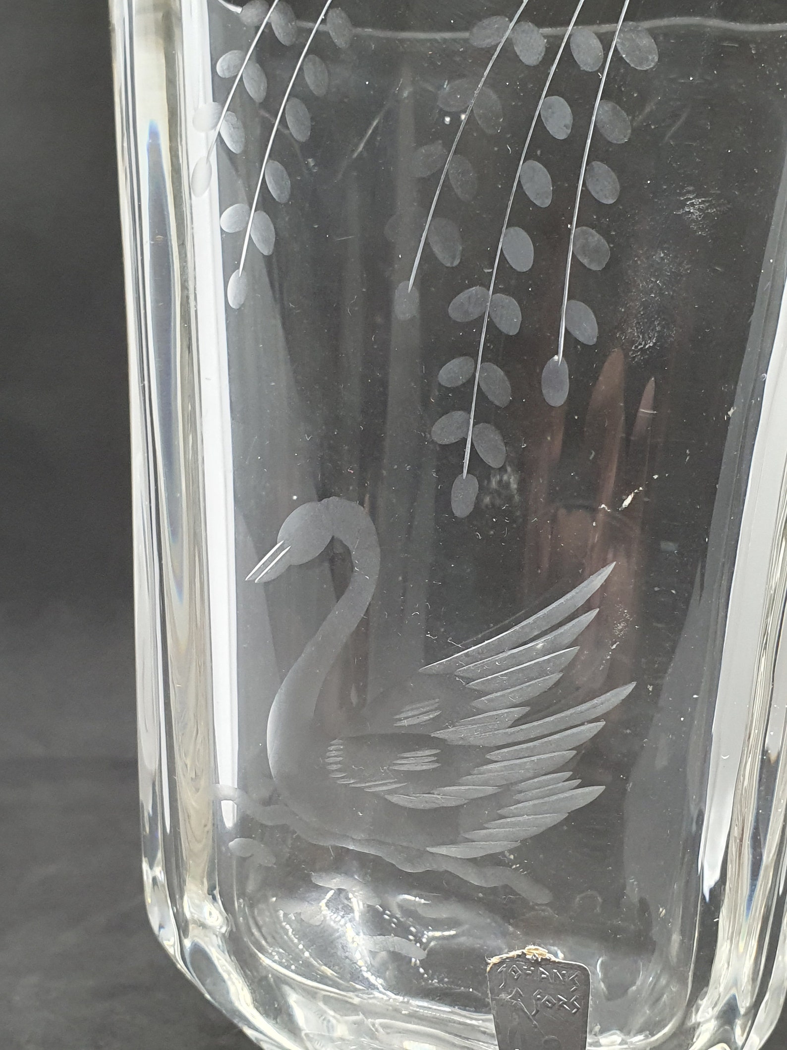 Orrefors Crystal Glass Vase | Johansfors | Made in Sweden 1960 ...