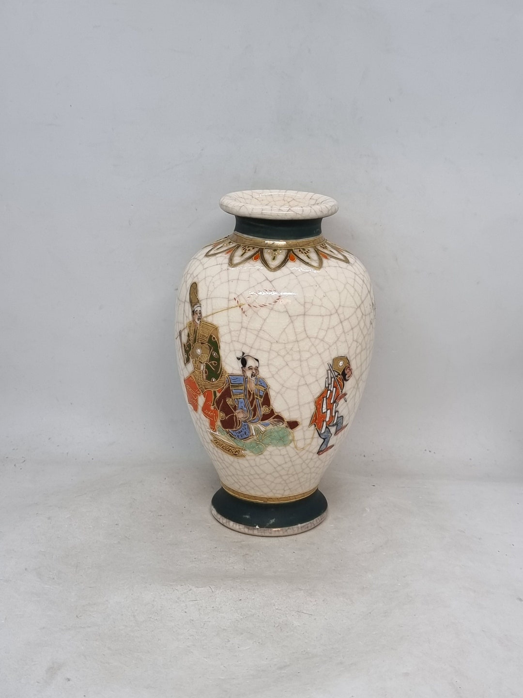 Rare Satsuma Porcelain Hand-painted Vase | Made in Japan | - Etsy